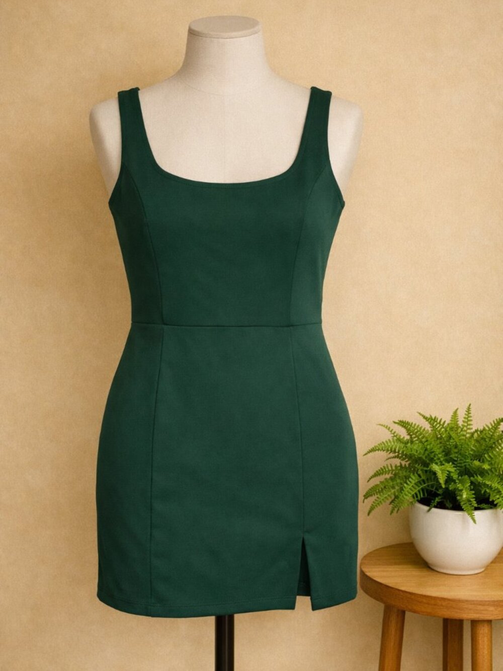 Lulus | Dresses | Lulus Forest Green Square Neck Mini Dress | Poshmark